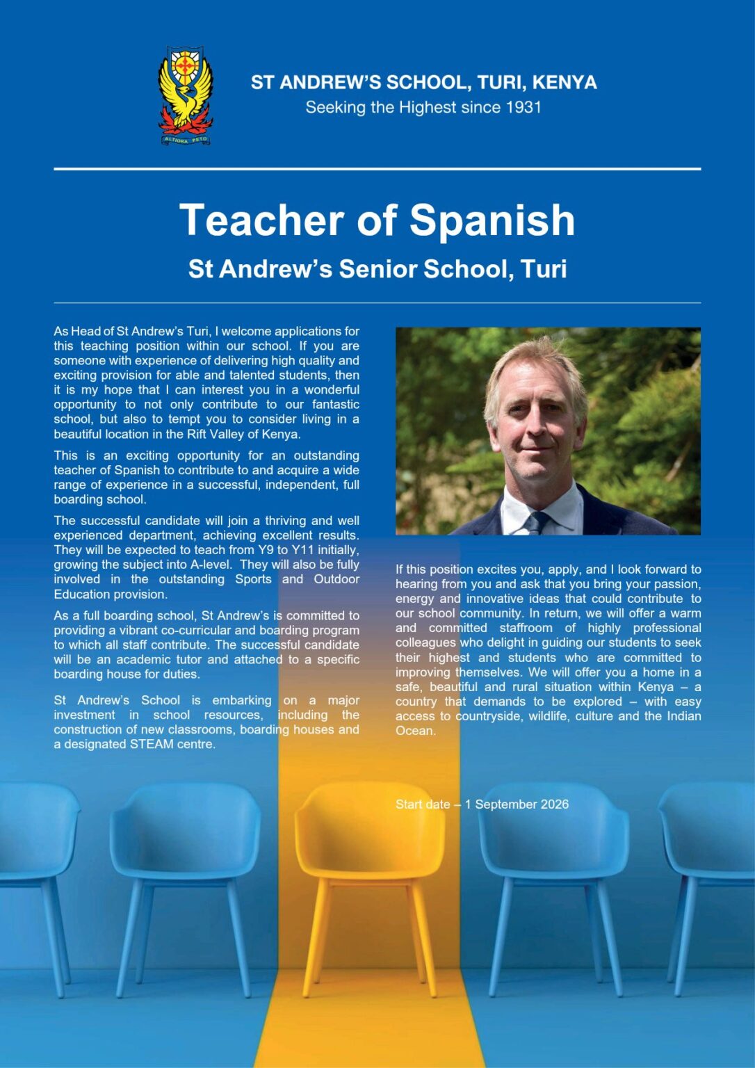 St. Andrews Turi Career Opportunities - St. Andrews Turi