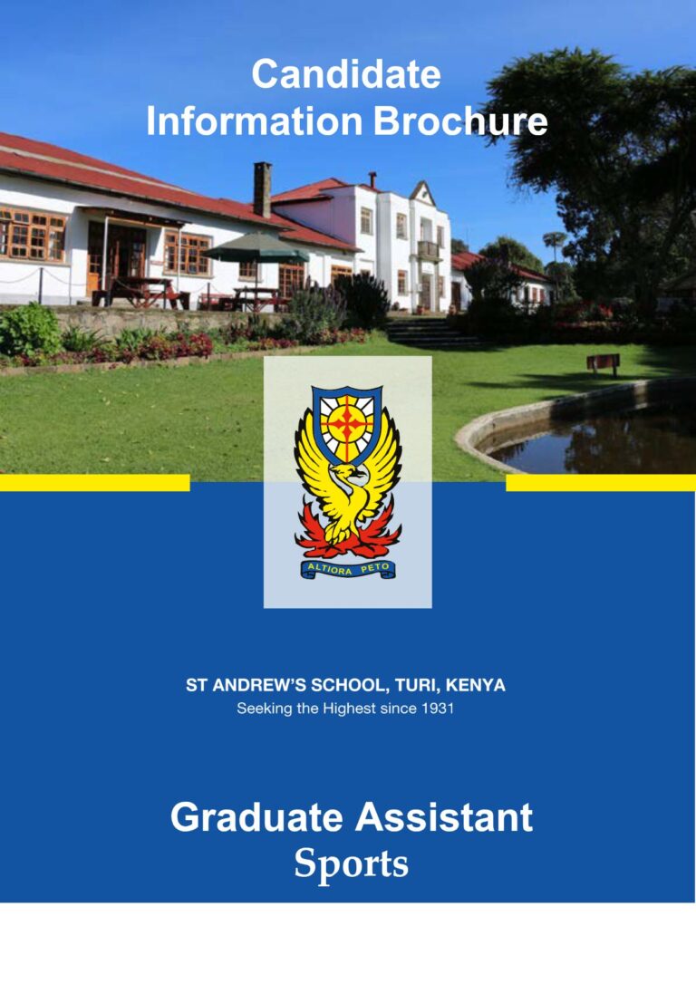 St. Andrews Turi Career Opportunities - International School in Kenya